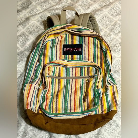 Jansport | Bags | Jansport Originals Striped Backpack | Poshmark